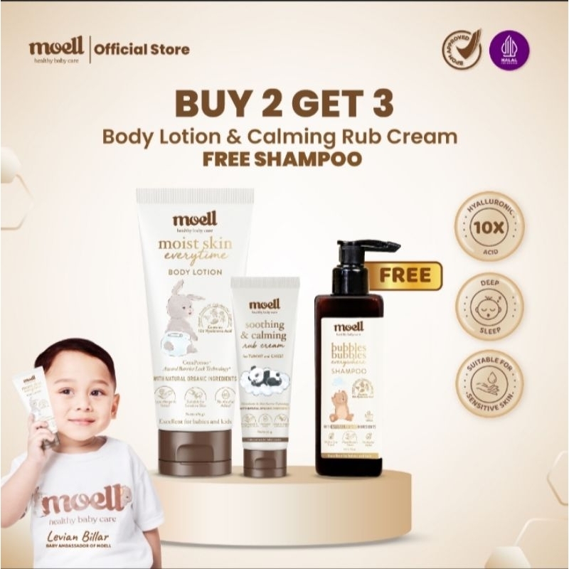 Jual [ FREE SHAMPOO ] Moell Special Bundling - Body Care Bundling ...
