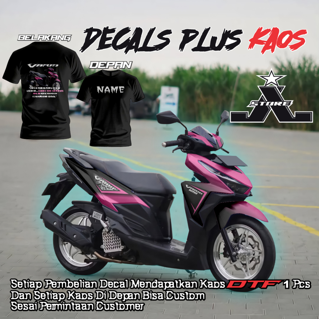 Jual Decals Vario Motif Gradasi Simple Full Body Setiap Pembelani Decal ...