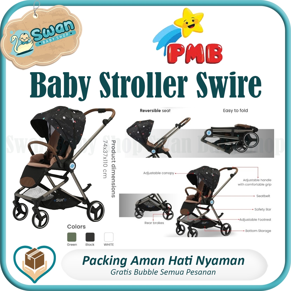Jual PMB Baby Stroller Swire SW828 / Stroller Anak Bayi | Shopee Indonesia