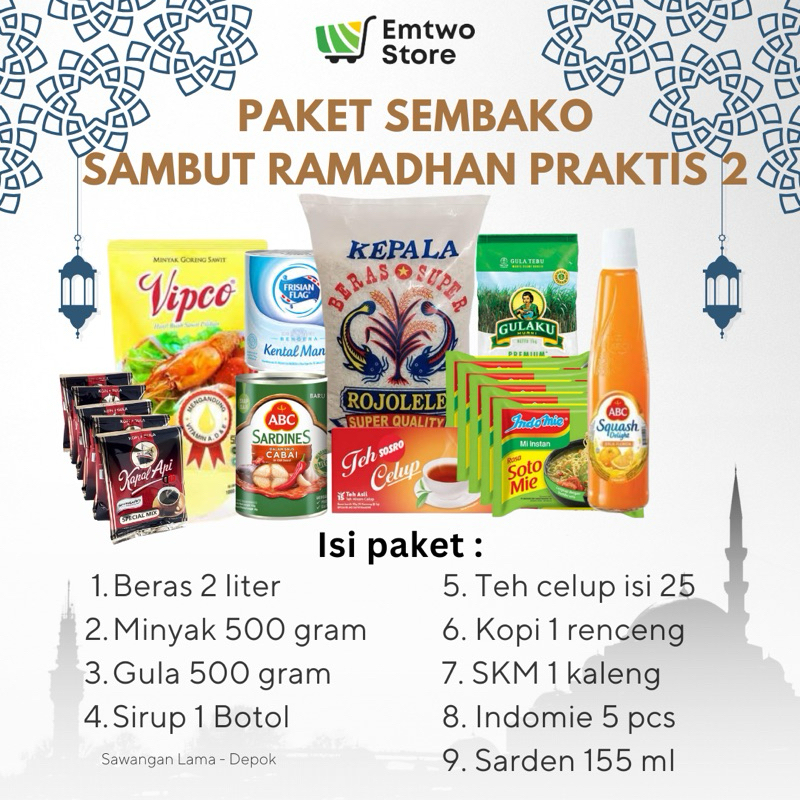 Jual Paket Sembako Sambut Ramadhan Praktis 2 - Packing dus | Shopee ...