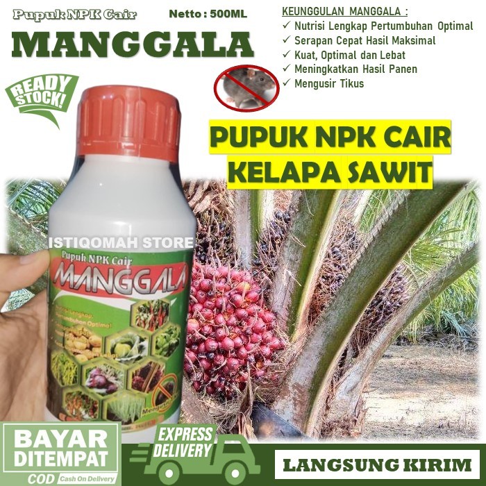 Jual Pupuk Penyubur Daun Dan Buah Kelapa Sawit Terbaik Ampuh MANGGALA 500ML Pupuk NPK Cair untuk ...