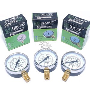 Jual MANOMETER ALAT UKUR TEKANAN PSI UKURAN 6, 10, 16 BAR TEKIRO ...