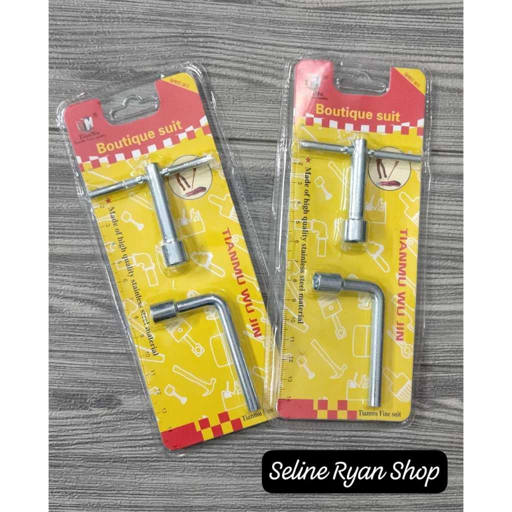 Jual 1 SET 2 PCS Kunci Sok T dan L Mini Set 8mm/10mm | Shopee Indonesia