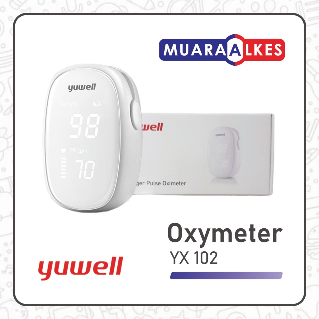 Jual Pulse Oxymeter YX102 Yuwell | Alat Saturasi Oksigen - Muara Alkes | Shopee Indonesia