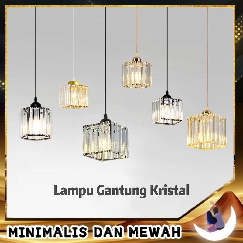 Jual Lampu Gantung Lampu kristal plafon rumah Lampu Hias Cafe Lampu ...