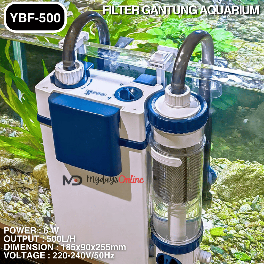 Jual Filter Gantung Aquarium Hangon YBF 500 Filter Dinding External ...