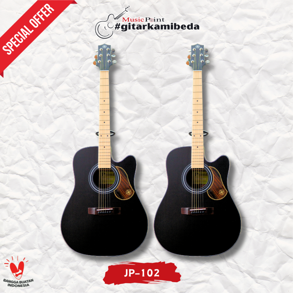 Jual [Original]Gitar Akustik Elektrik Original Point Versi Terbaru JP102 | Shopee Indonesia