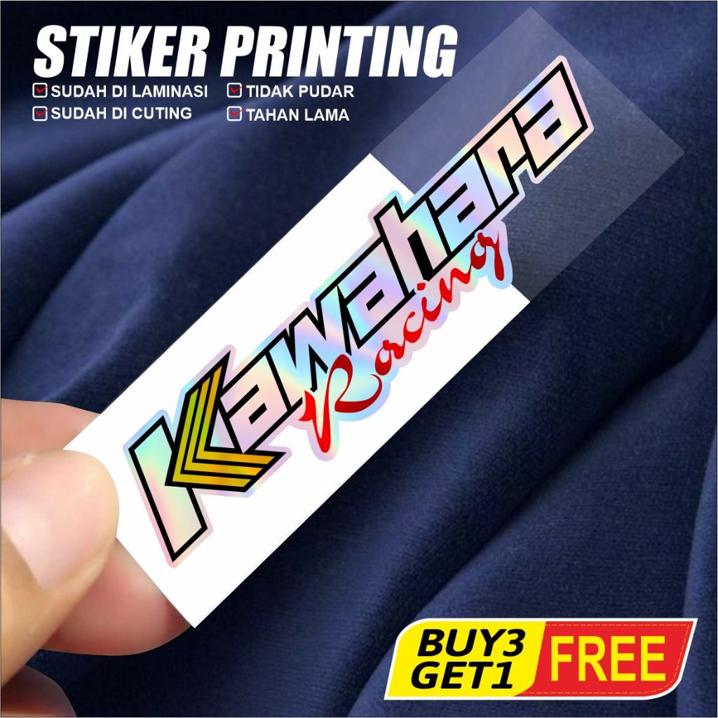 Jual Stiker Logo KAWAHARA RACING ,Stiker hologram dan vinyl termurah ...