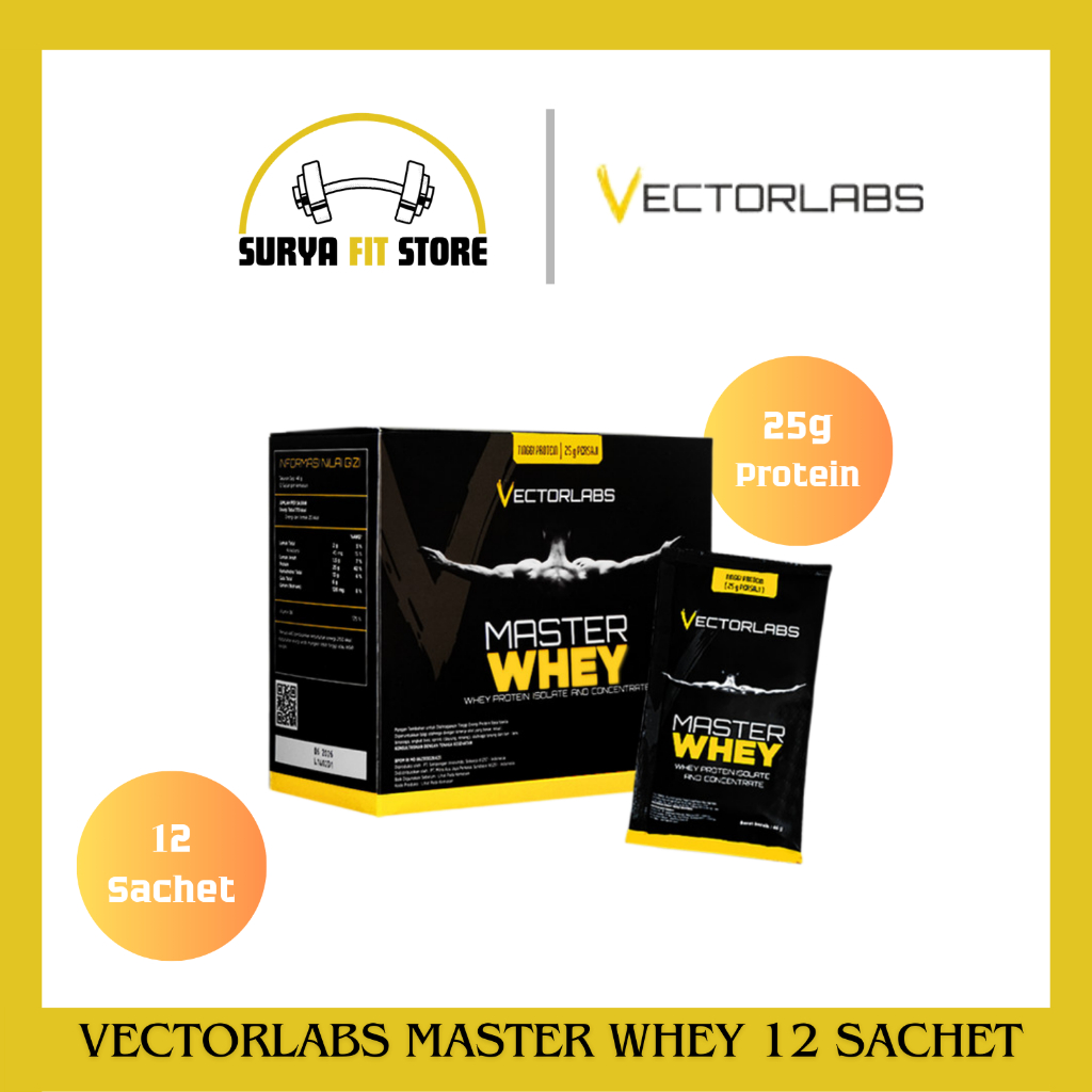 Jual Vectorlabs Master Whey 12 Sachet Whey Protein | Shopee Indonesia