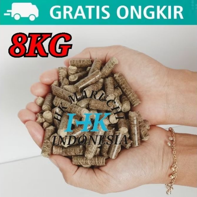Jual 8KG / wood pellet / pelet kayu / pelet kayu serbuk kayu / alas ...