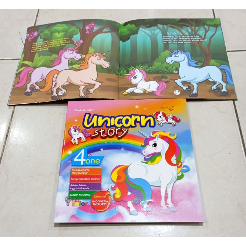 Jual ( OBRAL ) BUKU CERITA ANAK // DONGENG ANAK BILINGUAL // UNICORN ...