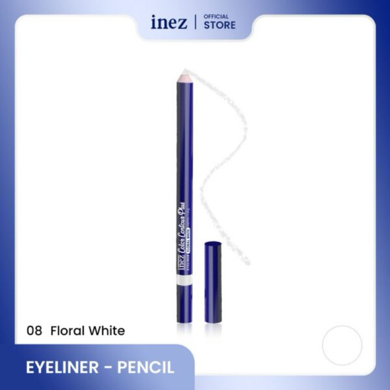 Jual Inez eyeliner pensil floral white(putih) | Shopee Indonesia
