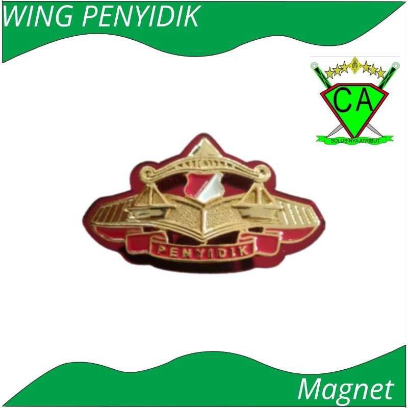 Jual Wing penyidik/Pin penyidik/brevet penyidik magnet | Shopee Indonesia