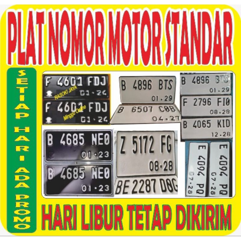 Jual JASA PEMBUATAN PLAT NOMOR MOTOR STANDAR SAMSAT FONT LAMA DAN BARU ...