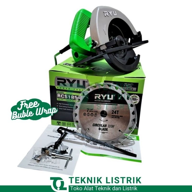 Jual RYU RCS185-1 Circular Saw Gergaji Potong Kayu Serkel Ryu RCS185-1 ...