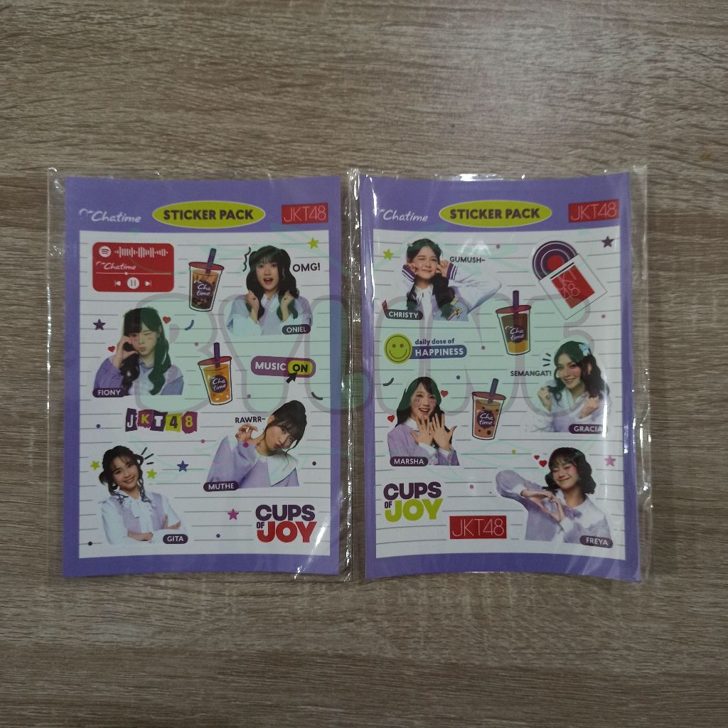 Jual Sticker JKT48 x Chatime (Official) | Shopee Indonesia