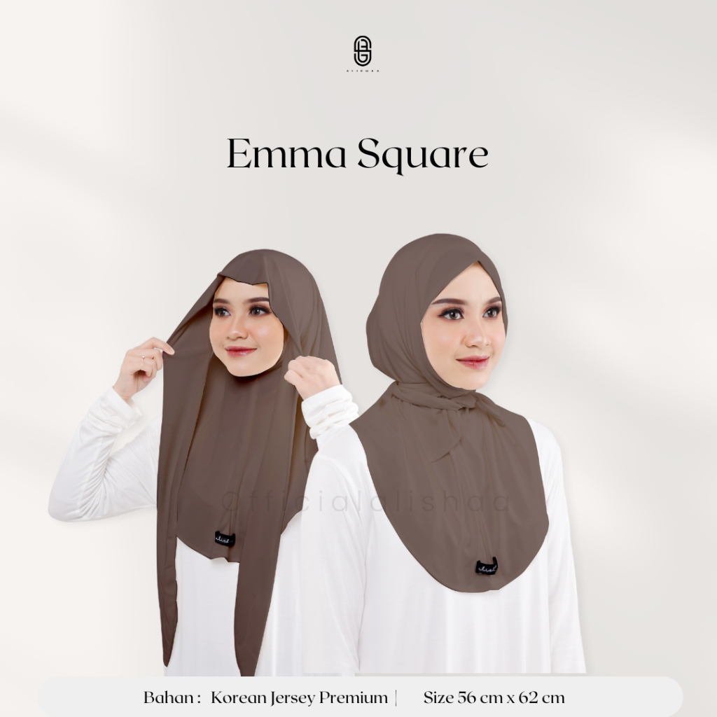 Jual Officialalishaa - Emma Square | Jilbab Instant Softpad | Hijab ...