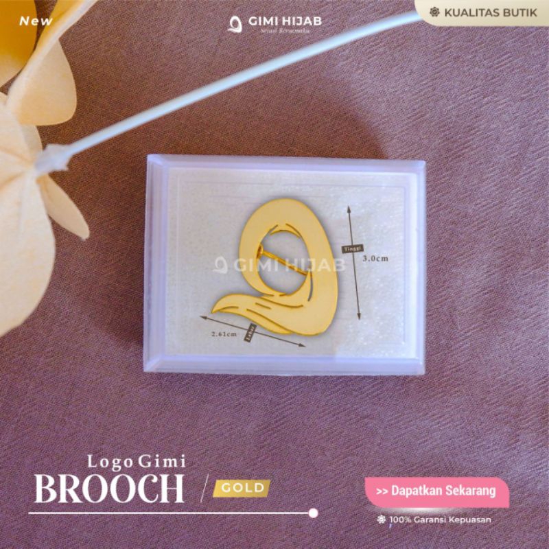 Jual BROOCH LOGO GIMI HIJAB (Exclusive Logo Gimi) | Shopee Indonesia