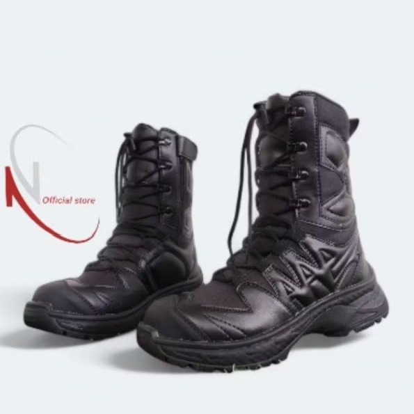 Jual sepatu pdl safety pria sepatu boot pdl tni polri satpam terbaru ...