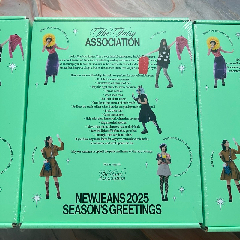 Jual [READY STOCK] OFFICIAL NEWJEANS SEASON’S GREETINGS 2025 SG25 DIARY DESK CALENDAR PHOTOBOOK ...