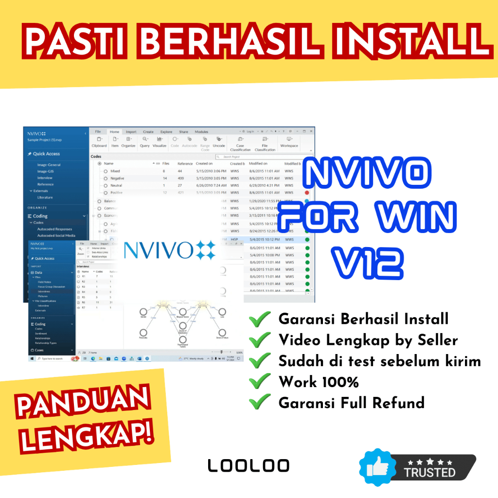 Jual Nvivo 12 Pro Full Version Lifetime LooReborn | Shopee Indonesia