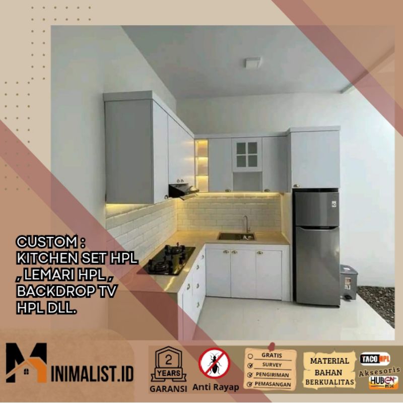 Jual KITCHEN SET CUSTOM HPL TACO, Bahan Blockboard/Multiplek/PVCboard ...