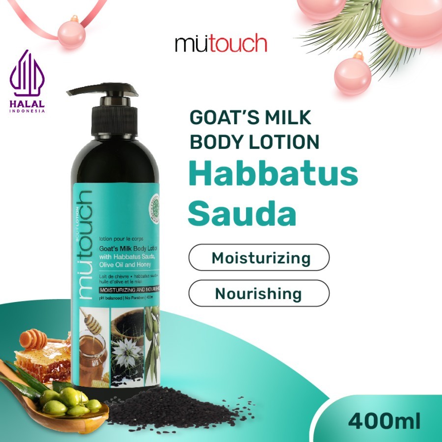 Jual Mutouch Goat's Milk Body Lotion with Habbatus Sauda 400ML | Shopee ...