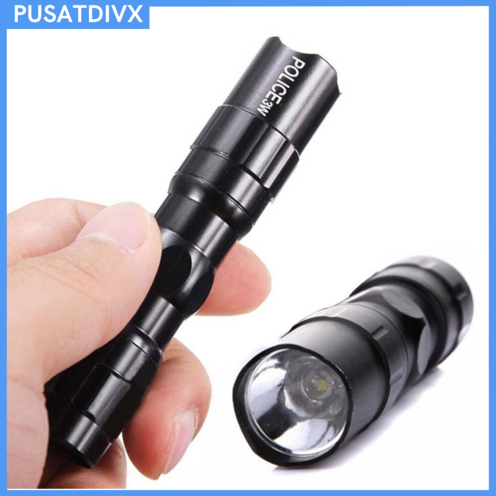 Jual SANJI SENTER LED FLASHLIGHT WATERPROOF 3W MINI POLICE LAMPU FLASH ...