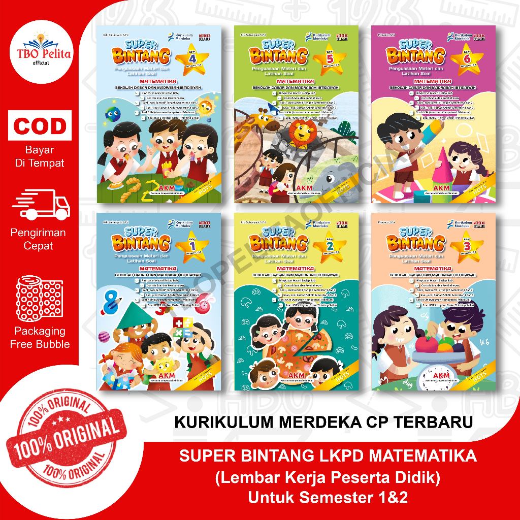 Jual SUPER BINTANG LKPD [lembar kerja peserta didik] MATEMATIKA ...