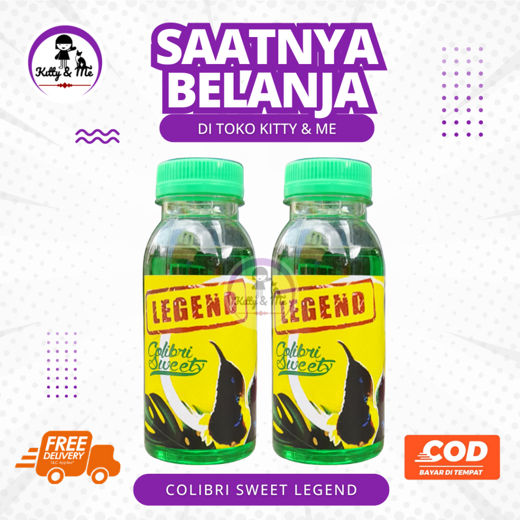 Jual COLIBRI SWEET LEGEND BOTOL 100 ML NEKTAR - Colibri Konin Dan Sogon ...