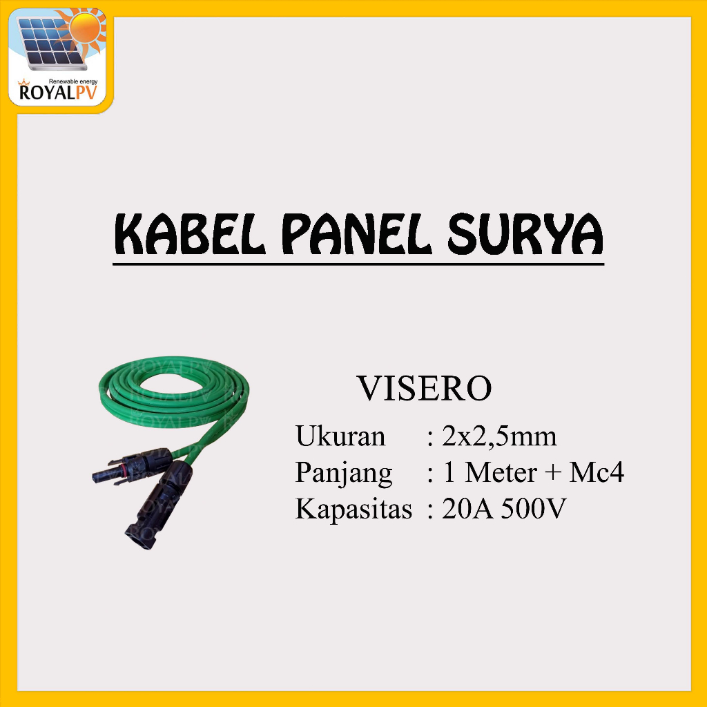 Jual Kabel solar panel surya 2x2,5mm 2x2.5mm + mc4 connector | Shopee Indonesia