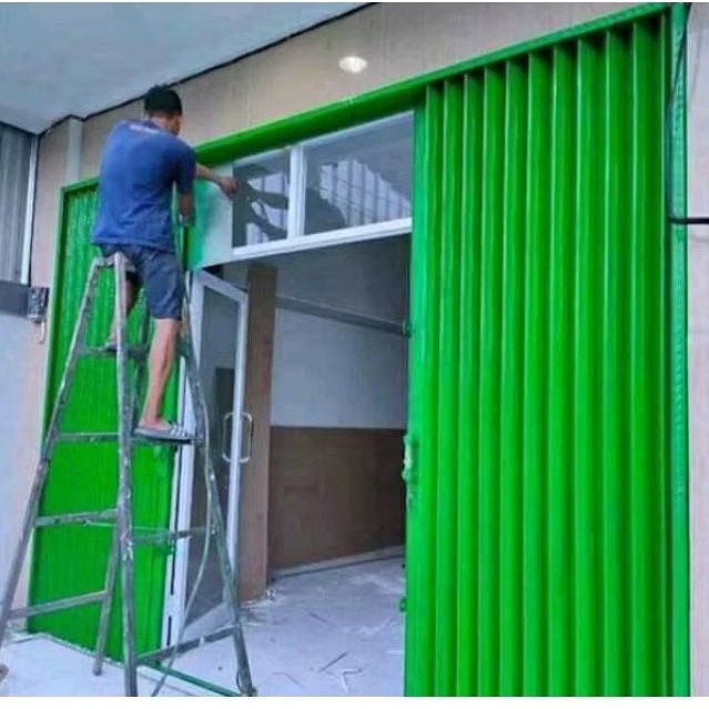 Jual pintu ruko FOLDING GATE (buka kesamping) | Shopee Indonesia
