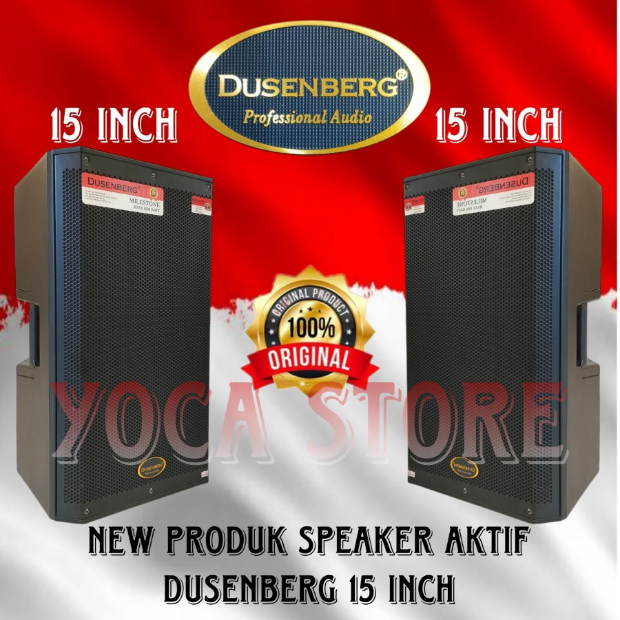 Jual New Speaker Aktif Dusenberg 15 Inch MILESTONE RMS 1000 Watt Bisa ...