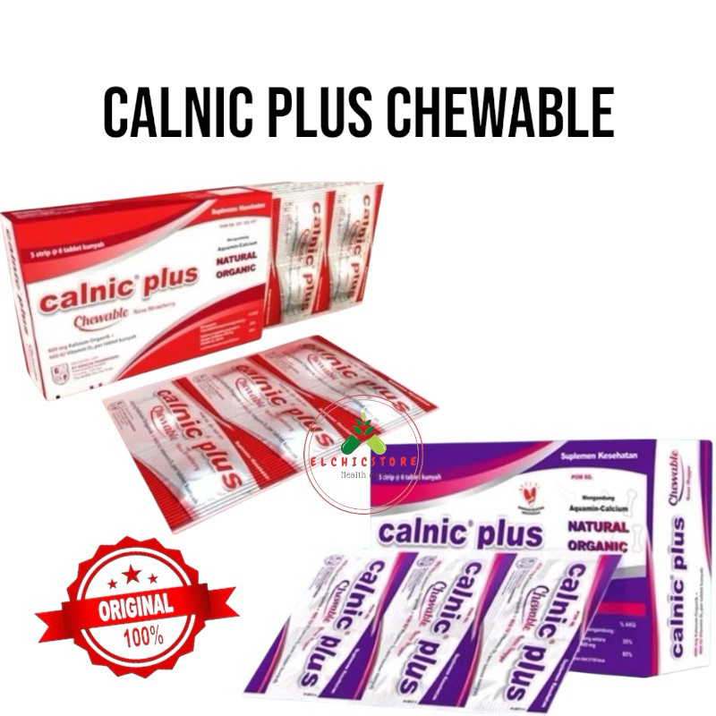 Jual CALNIC PLUS CHEWABLE / BOX 30TABLET KUNYAH | Shopee Indonesia