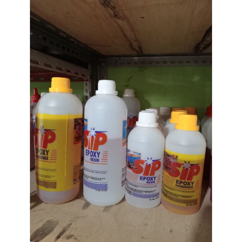 Jual lem epoxy sip besar dua komponen hardener dan resin lem kayu basah ...