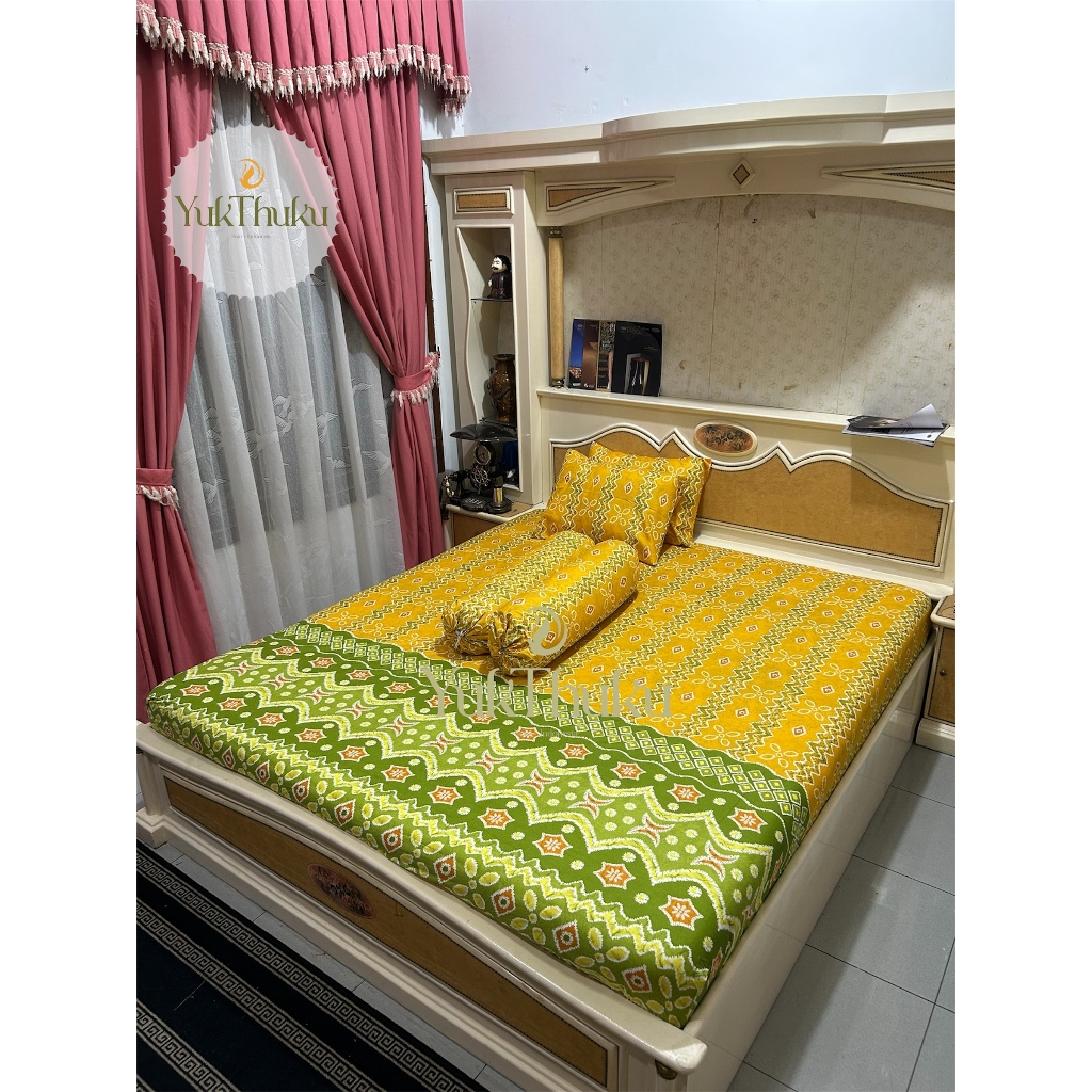 Jual SPREI BATIK MOTIF JUMPUTAN SASIRANGAN UKURAN TINGGI 20 CM | Shopee ...