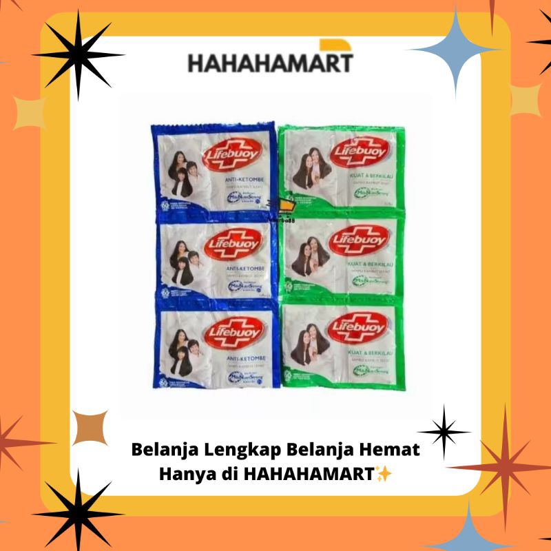 Jual Shampo Lifebuoy Sachet 9ml 1 Karton Isi 40 Renteng Warna Biru Dan ...