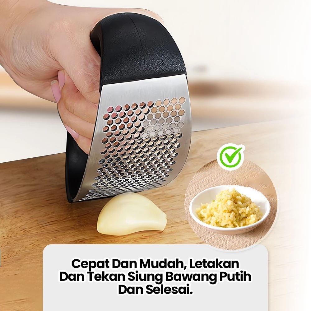 Jual Alat Penghancur Bawang Putih Merah Stainless Steel Gagang Plastik ...