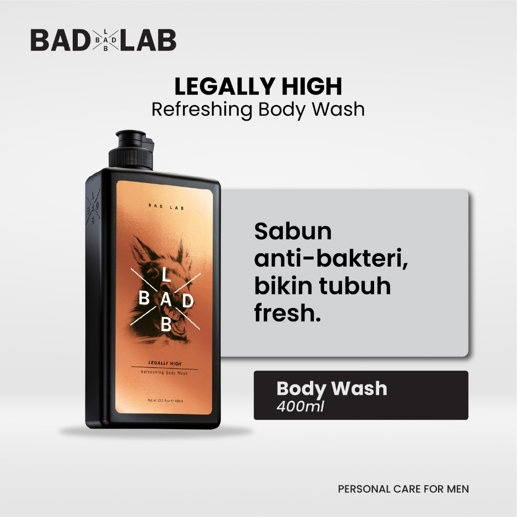 Jual BAD LAB Legally High Refreshing Body Wash 400ml - Sabun Mandi ...