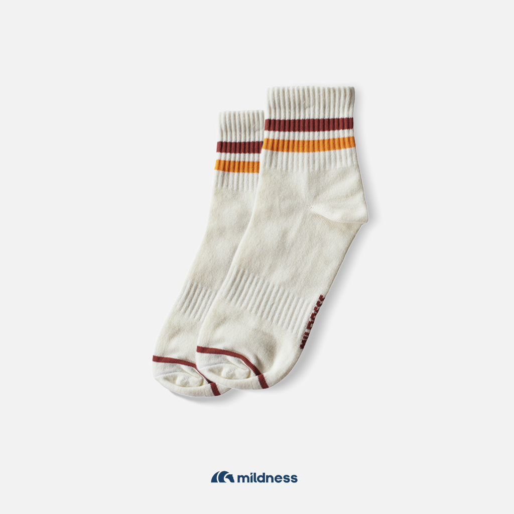 Jual Mildness - Kaos Kaki Ankle Retro Stripe Socks Pria Wanita ...