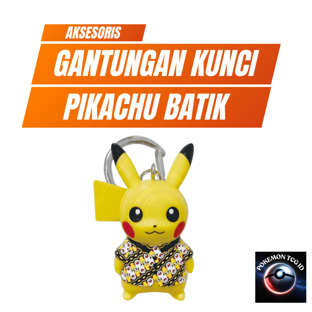 Jual Gantungan Kunci Pikachu Berkemeja Batik Keychain | Shopee Indonesia