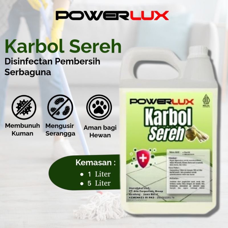 Jual Karbol Sereh 5 Liter - Karbol Aroma Sereh - Karbol Sereh Jerigen 5 ...