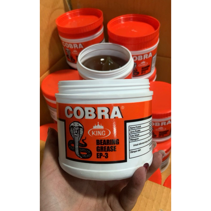 Jual Grease Bearing COBRA king EP3 500Gram / Stempet Grease ORANGE ...