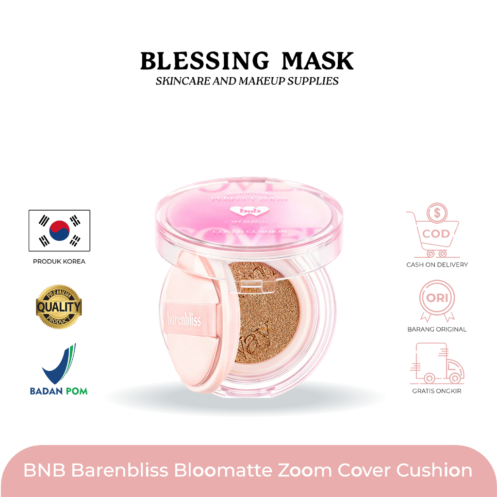 Jual BNB barenbliss Bloomatte Perfect Zoom Cover Cushion15g - 16H Flawless Matte | Shopee Indonesia