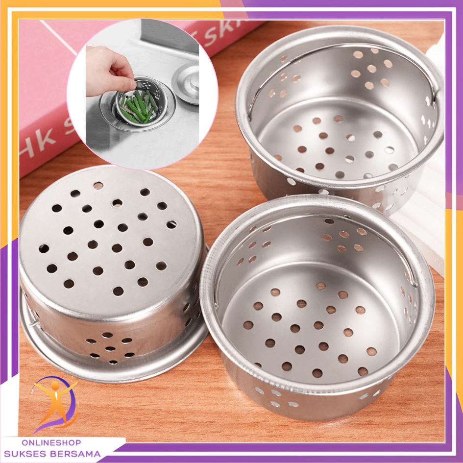 Jual OSB Saringan Wastafel Stainless Steel Anti Karat Penyaring Lubang ...