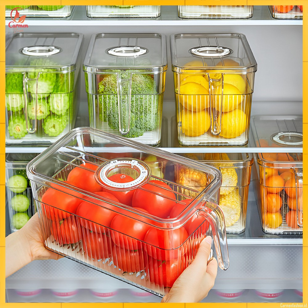 Jual Kotak Penyimpanan Kulkas Akrilik / Box Kulkas Tempat Penyimpan ...