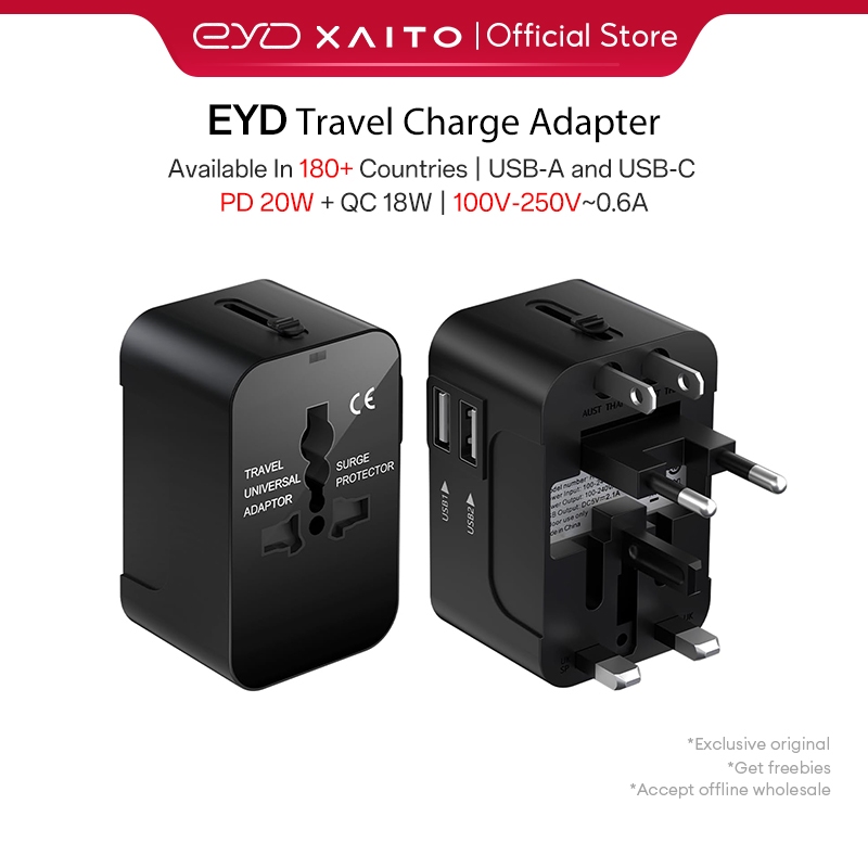 Jual AITO SN220 Universal Travel Adaptor Internasional With Dual USB ...