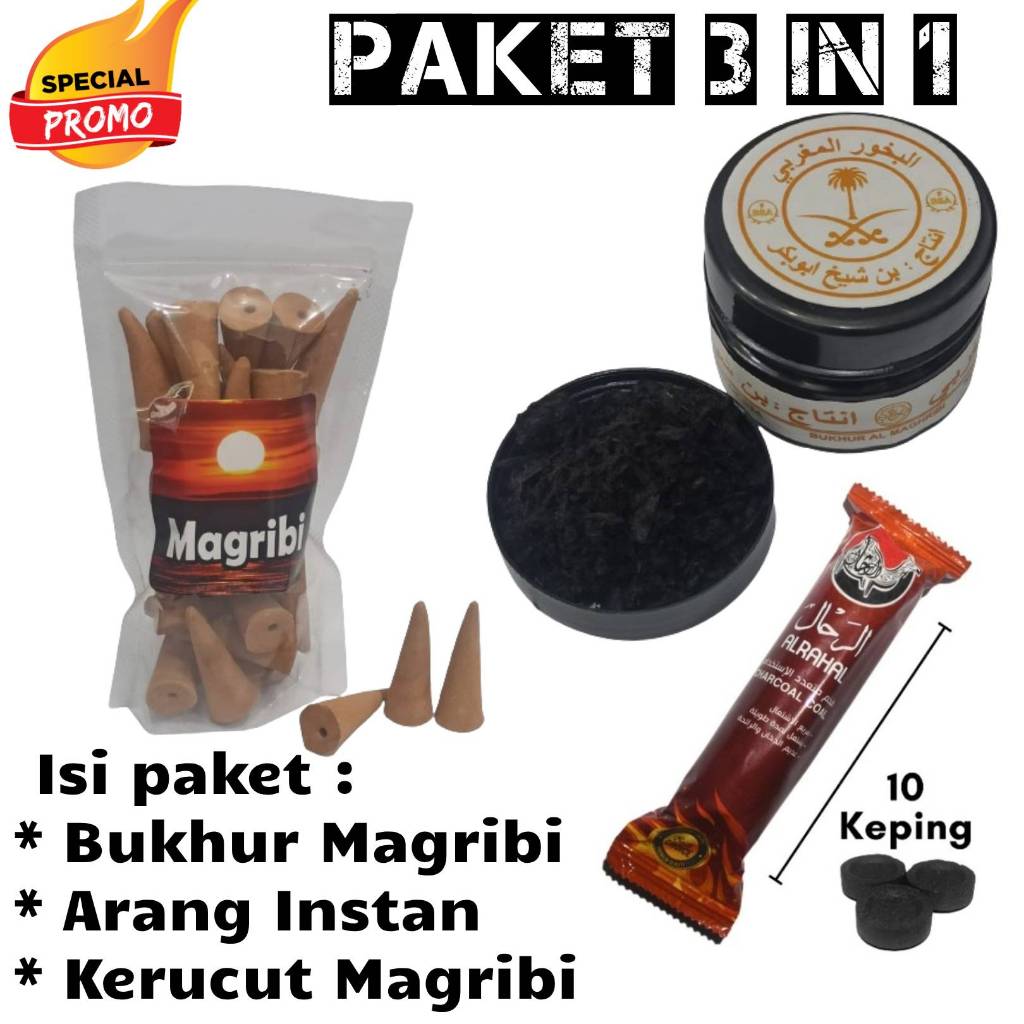 Jual Paket Bukhur AMP 361 HDJ ARF Arang Instan dan Kerucut Pengharum ...