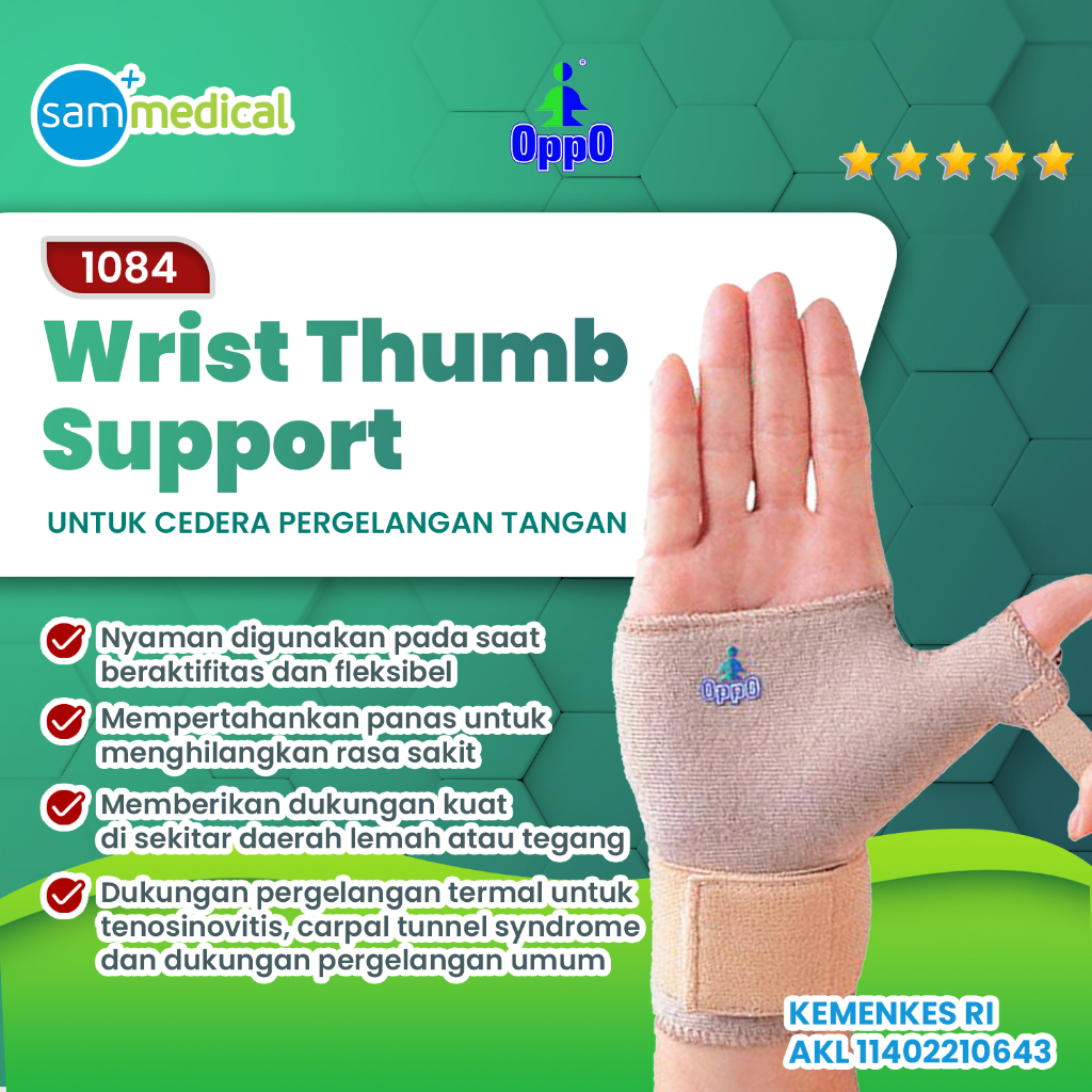 Jual Oppo 1084 Wrist Thumb Support Deker Ibu Jari Tangan / Dekker Wrist ...