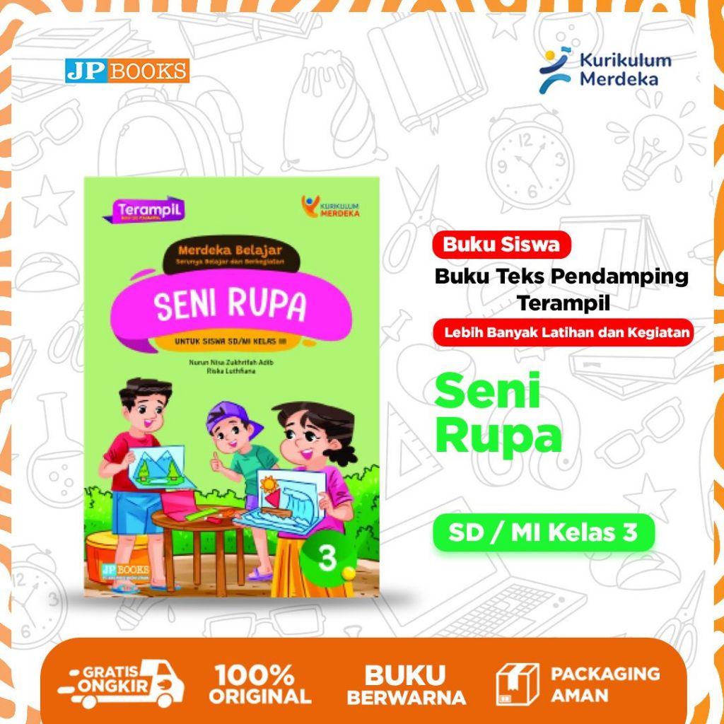Jual JP Books – Buku Teks Siswa Pendamping Terampil Kurmer Sekolah Seni Rupa Sd Kelas 3 ...